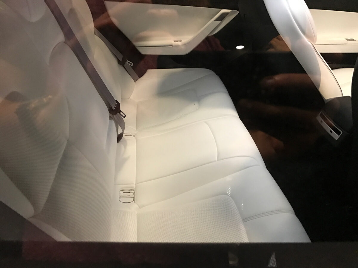 Model 3 Shows Glass Roof Shots And New Steering At Tesla Q3 Party