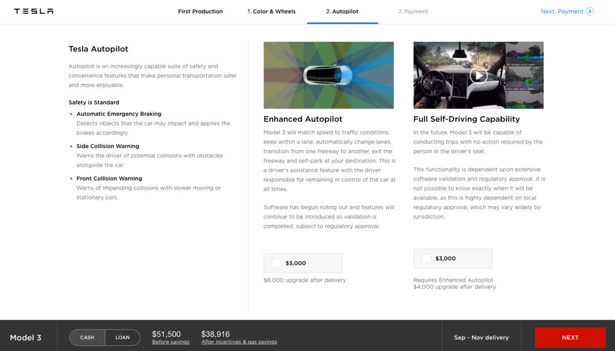An in-depth look at the Tesla Model 3 configurator - X Auto