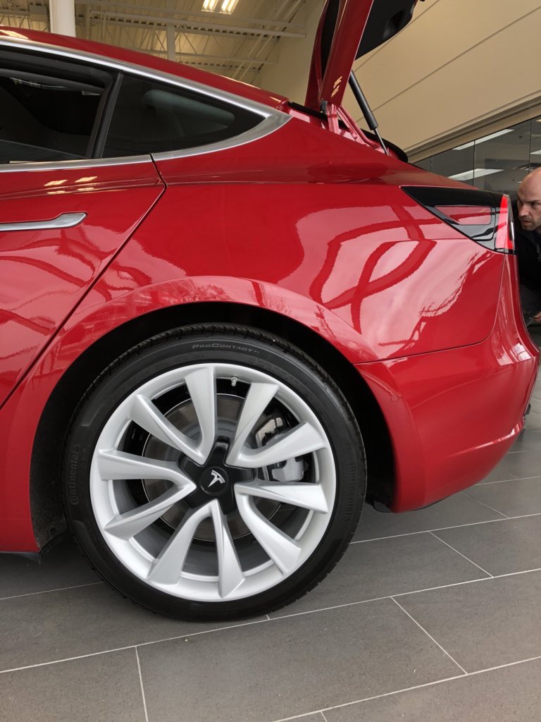 Tesla Model 3s start appearing at all Canadian showrooms