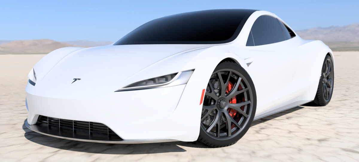 See some jaw-dropping renders of the 2020 Tesla Roadster in red, white ...