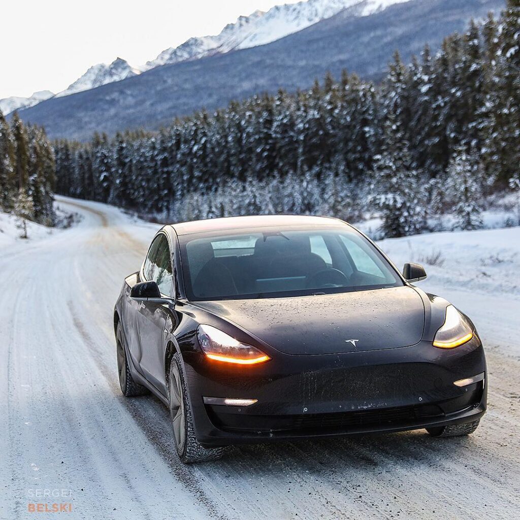 These 'Tesla Model 3 in Snow' photos will send chills down your spine