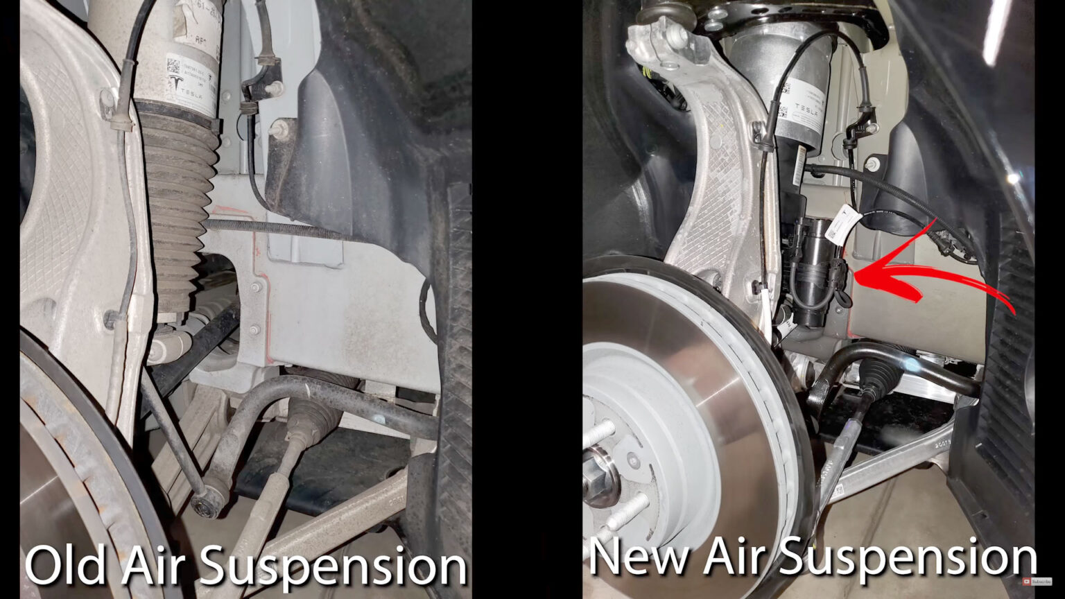 Tesla Model S and X refreshed 'Adaptive Air Suspension' in detail