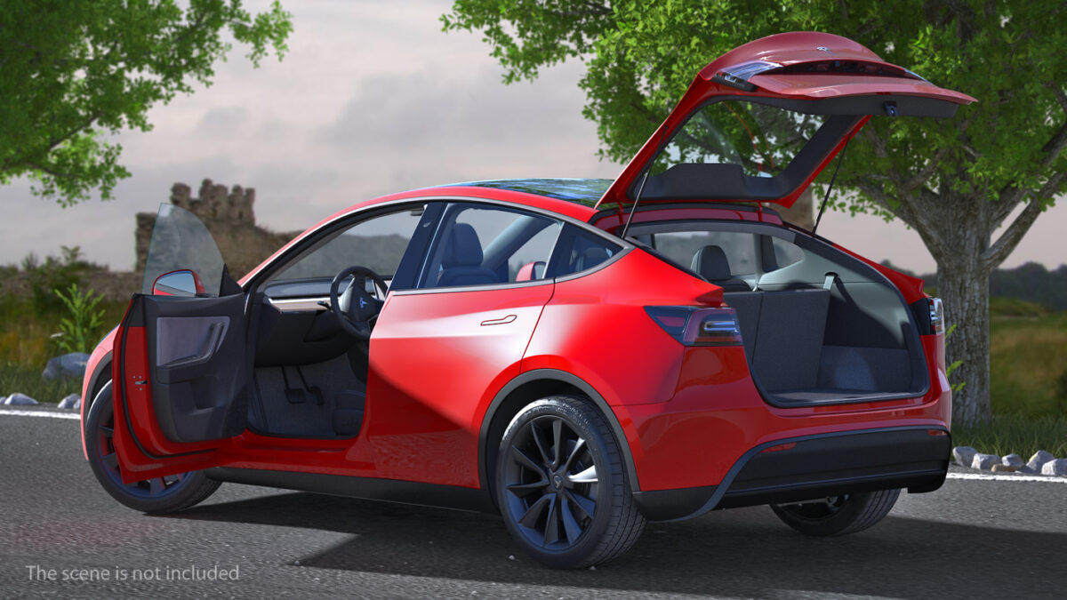 Artist renders Tesla Model Y exterior and interior with the utmost details